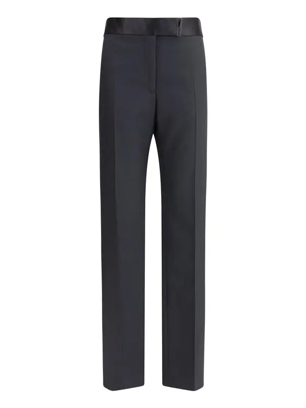 TOM FORD Wool And Silk Pants - Black