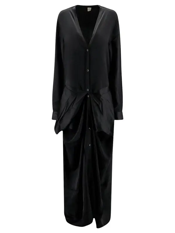 TOTEME Long Viscose Dress - Multicolor