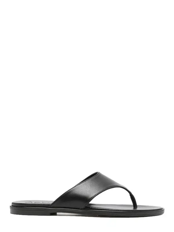 AeydĒ Nappa Leather Thong Sandals - Black
