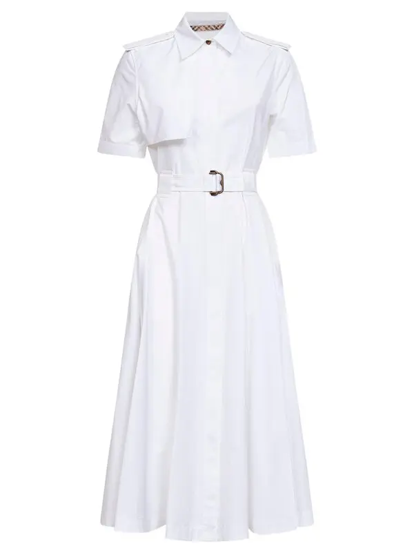 Burberry Cotton Poplin Shirt Dress - Multicolor
