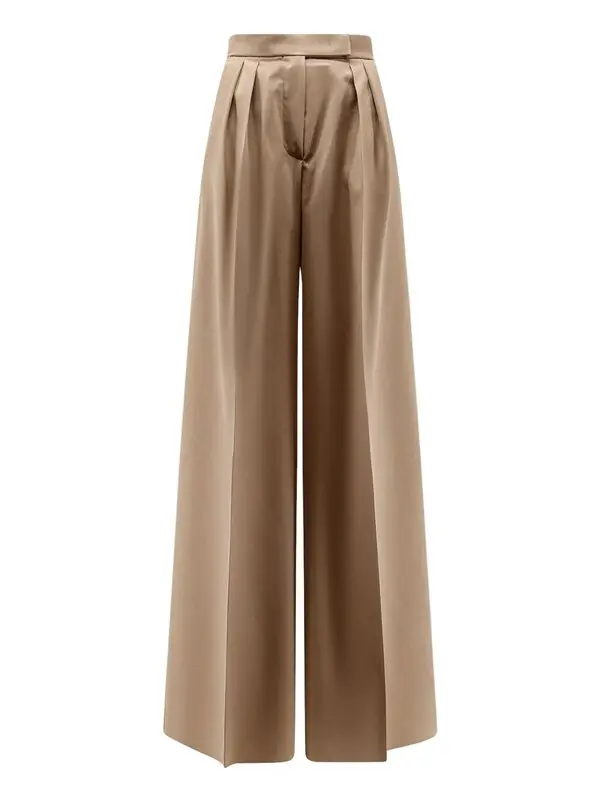 Max Mara Virgin Wool Tailored Trousers - Multicolor