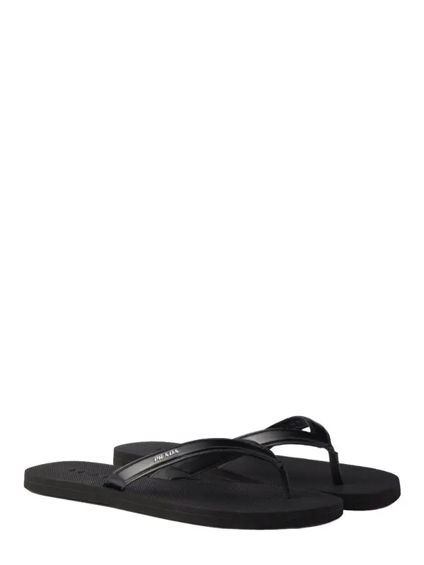 Prada Leather Thong Sandals - Multicolor