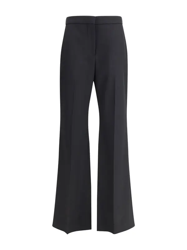 Givenchy Bootcut Tailoring Pants In Grain De Poudre - Black