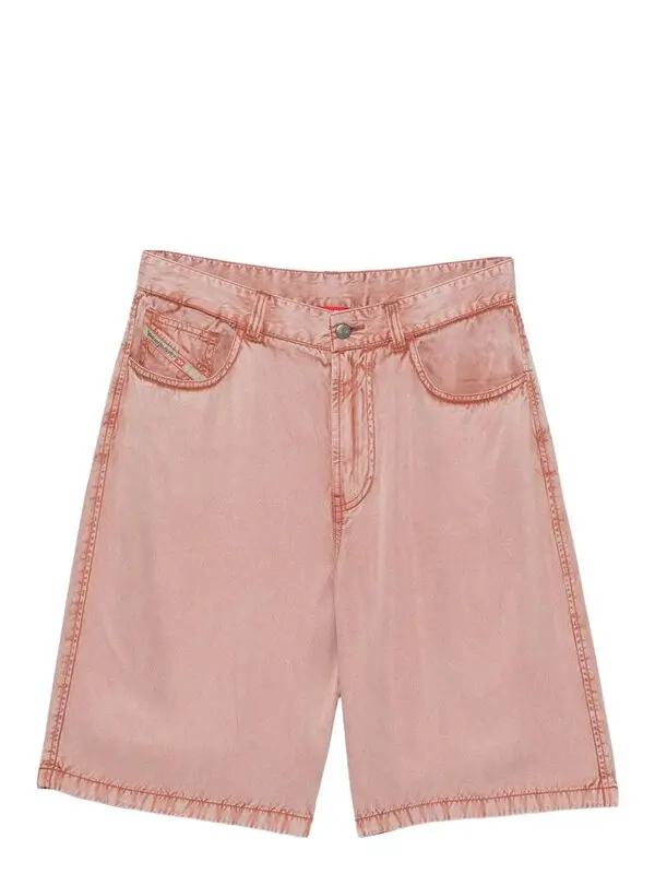 DIESEL® Bermuda Shorts With Pink Seam Detail - Multicolor