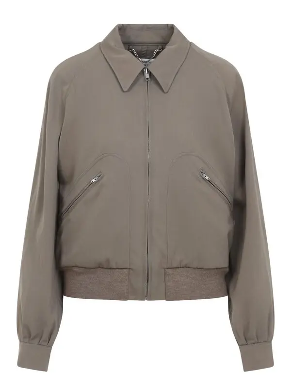 MAISON MARGIELA Wool Zip Up Jacket - Multicolor