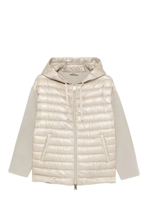 Herno Hooded Down Jacket With Zip Fastening - Multicolor