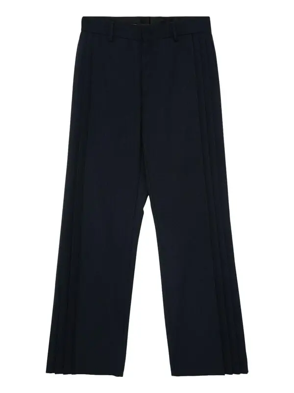 Fendi Tailored Wide Leg Polyester Pants - Multicolor