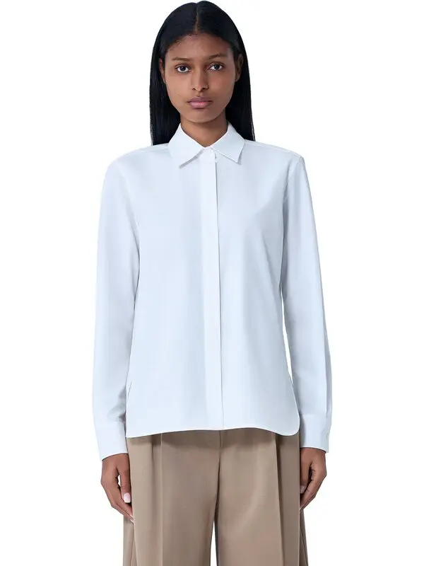 Max Mara Cotton Poplin Shirt - White