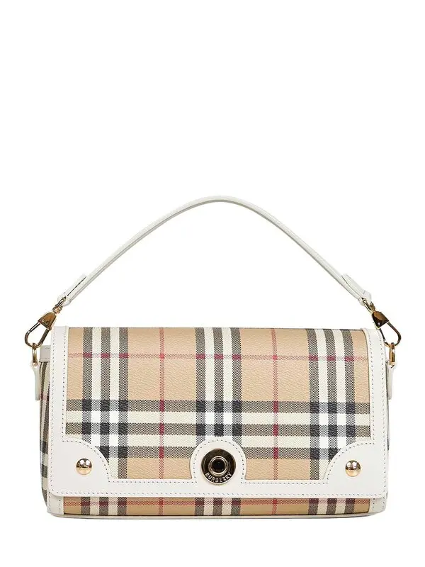 Burberry Vintage Check Note Top Handle Bag - Multicolor