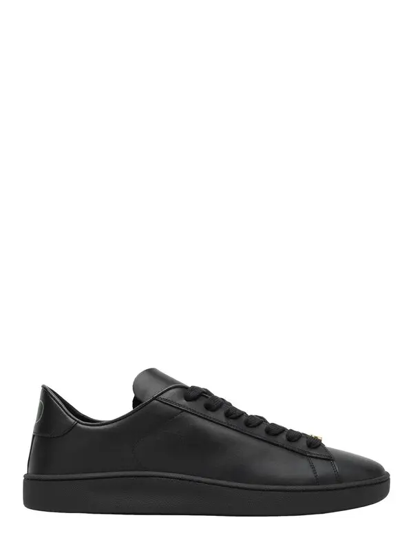 Valentino Garavani Royco" Leather Lace-up Sneakers - Black