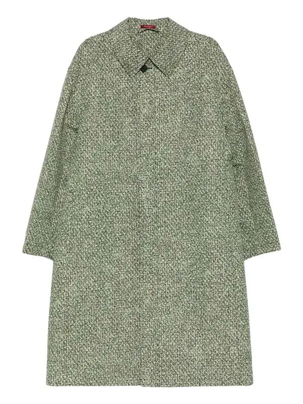 Gucci Textured Polyester Coat Made In Italy - Multicolor