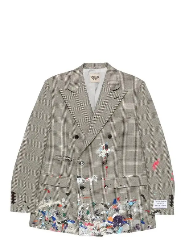 GALLERY DEPT. Double-breasted Wool Silk Coat - Gray