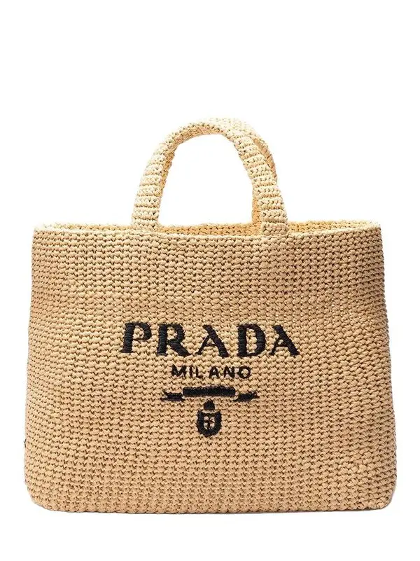Prada Crochet Tote Bag - Multicolor