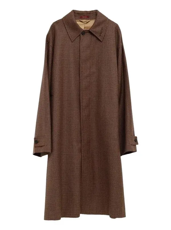 Gucci Wool Houndstooth Coat - Multicolor