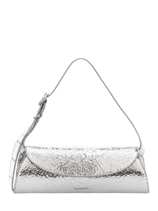 JIL SANDER Leather Crossbody Bag - Silver
