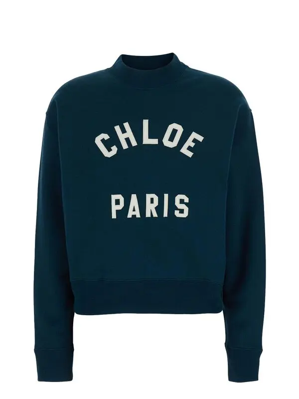 Chloé Crewneck Sweatshirt With Logo Lettering - Multicolor