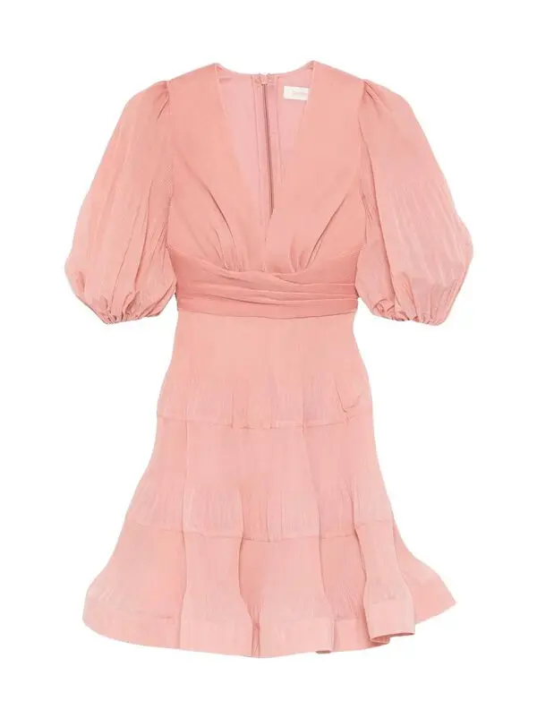 Zimmermann Pleated Mini Dress - Multicolor