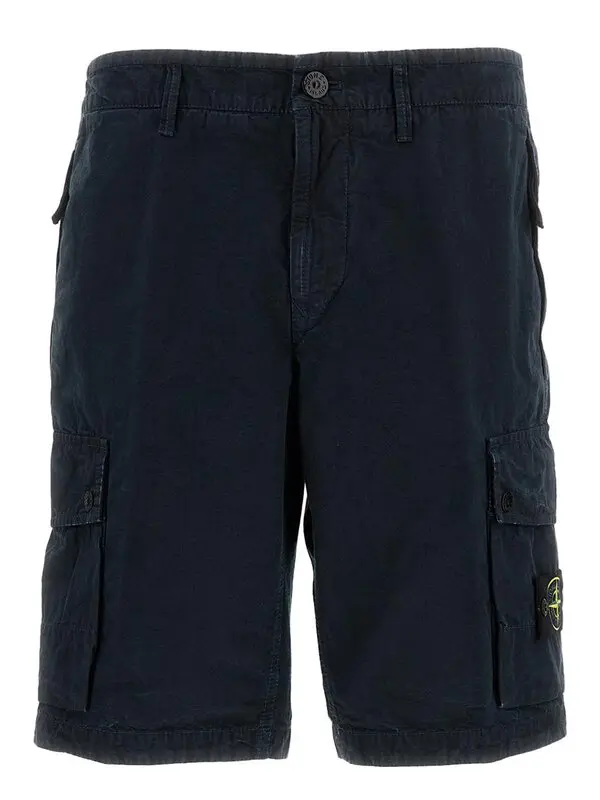 Stone Island Bermuda Cargo Shorts - Multicolor