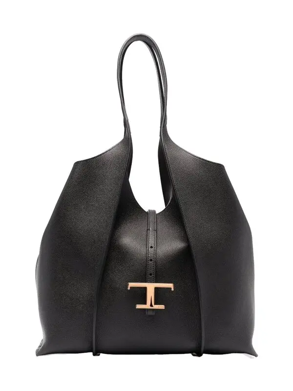 TOD'S T Timeless Pendant Tote Bag In Leather - Multicolor