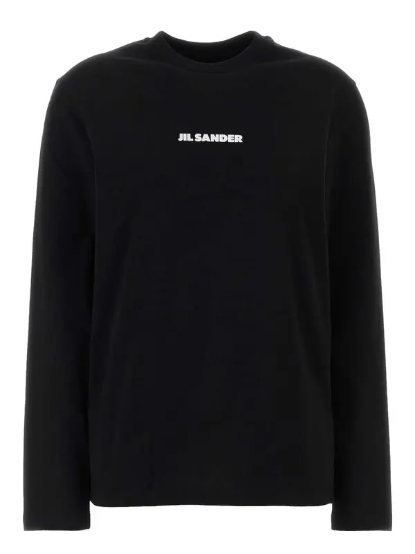 JIL SANDER Cotton T-shirt - Black