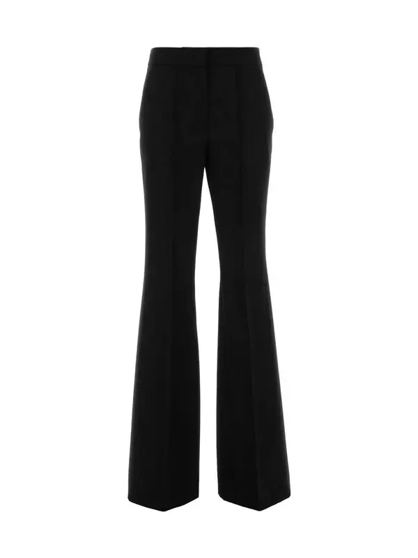 JIL SANDER Grain De Poudre Trousers - Black