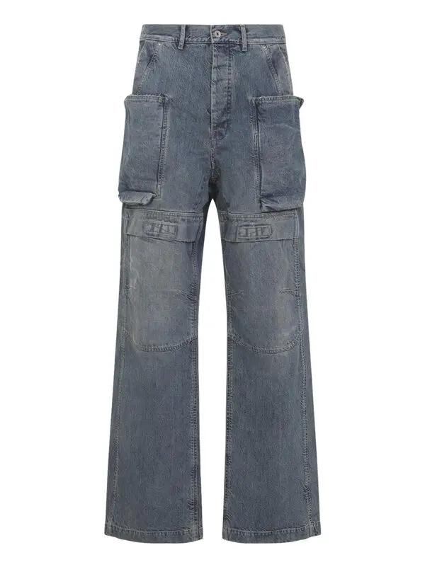 Rick Owens Stefan Cargo Jeans - Blue