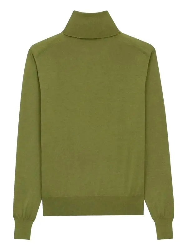 Saint Laurent Wool Turtleneck Sweater - Multicolor