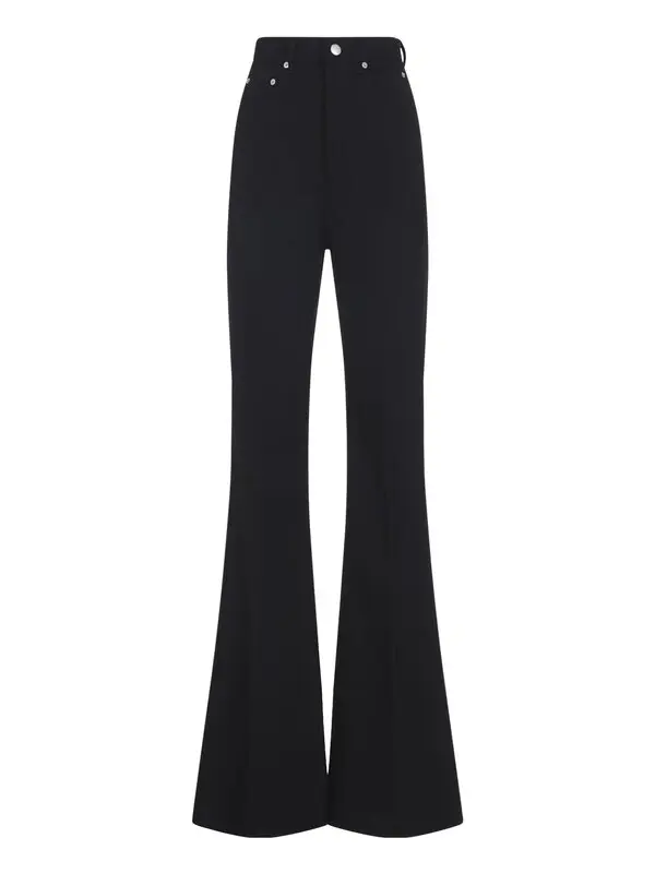 Rick Owens Bolan Bootcut Wool Pants - Black
