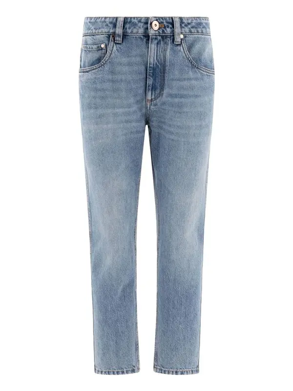 Brunello Cucinelli Denim Cotton Jeans - Multicolor