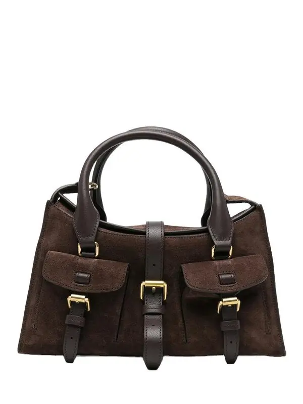 Mulberry Calf Suede Tote Bag - Brown