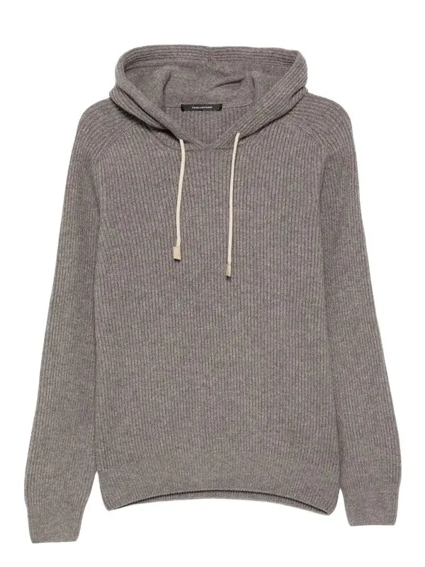 Tagliatore Ribbed Wool Hoodie - Multicolor