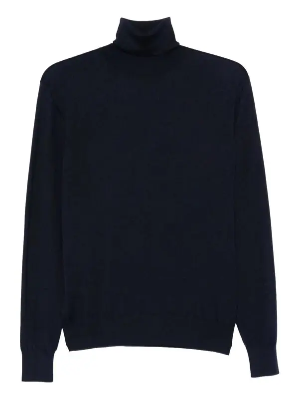 Saint Laurent Wool Turtle-neck Sweater - Multicolor
