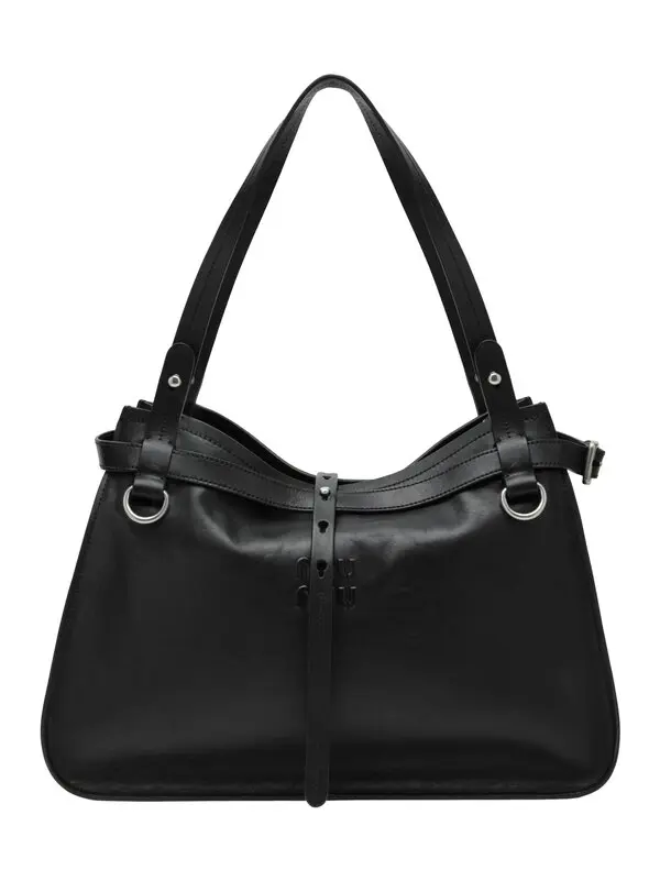 Miu Miu Leather Shoulder Bag - Black