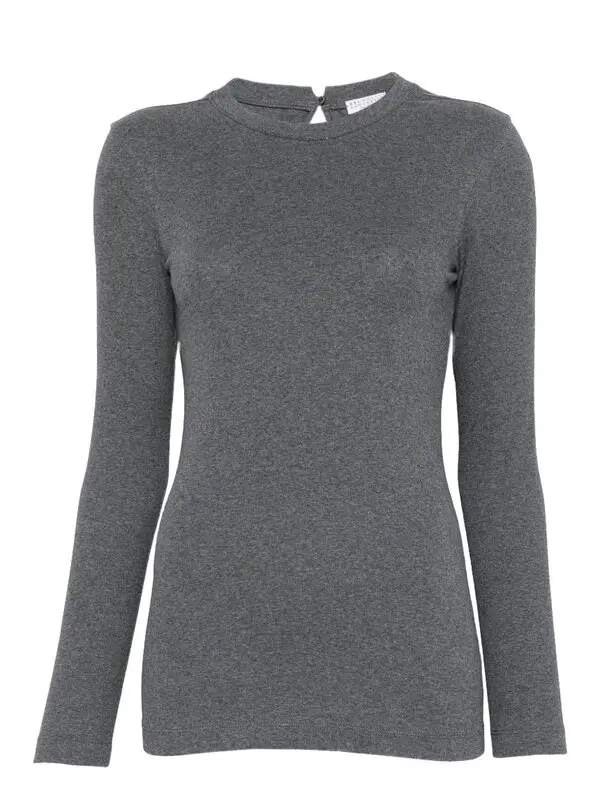 Brunello Cucinelli Striped Cotton Crewneck Sweater - Multicolor