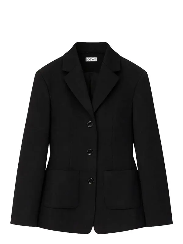 Loewe Wool Single-breasted Jacket - Multicolor