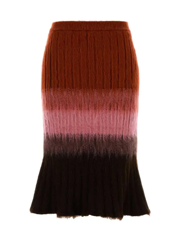 Fendi Mohair Blend Skirt - Multicolor
