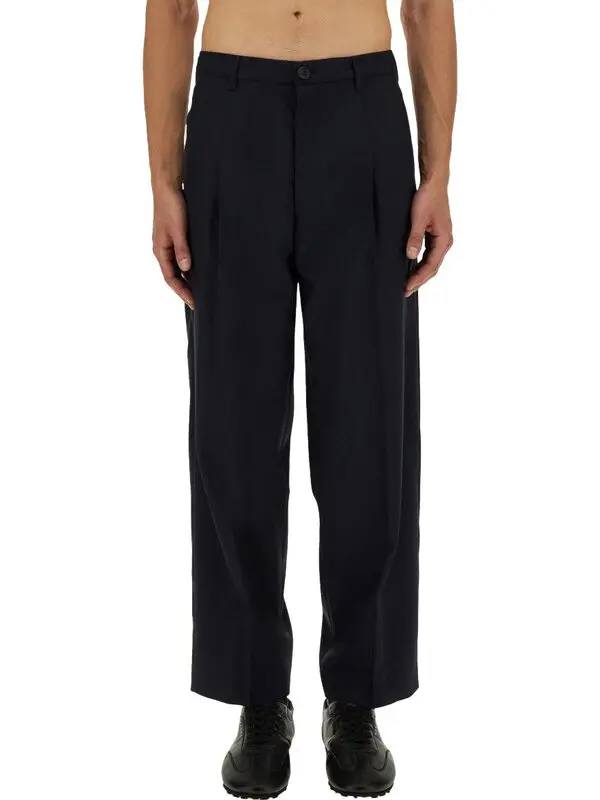 Marni Wool Tailored Trousers - Blue
