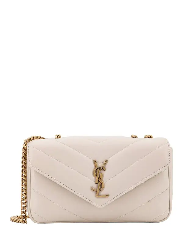 Saint Laurent Quilted Leather Shoulder Bag - Multicolor
