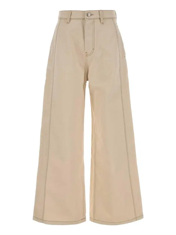 Ami Wide-leg Jeans - Brown