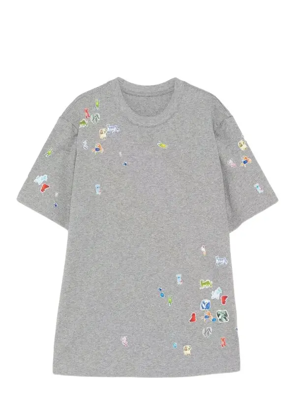 JNBY All-over Graphic Print T-shirt - Grey