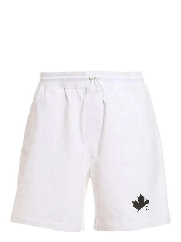 Dsquared2 D2 Leaf Shorts - White