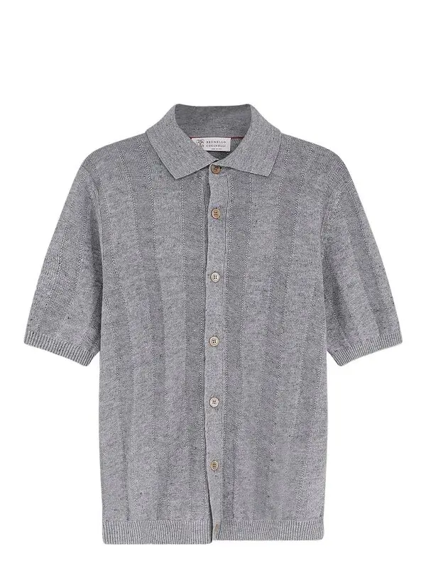 Brunello Cucinelli Linen And Cotton Blend Cardigan - Multicolor