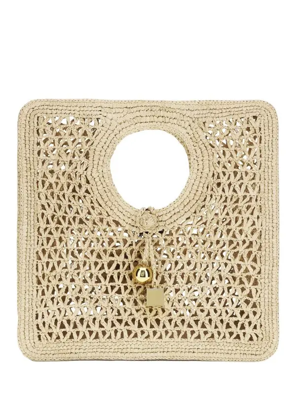 Jacquemus Le Petit Carré Spiaggia Handbag - Cream