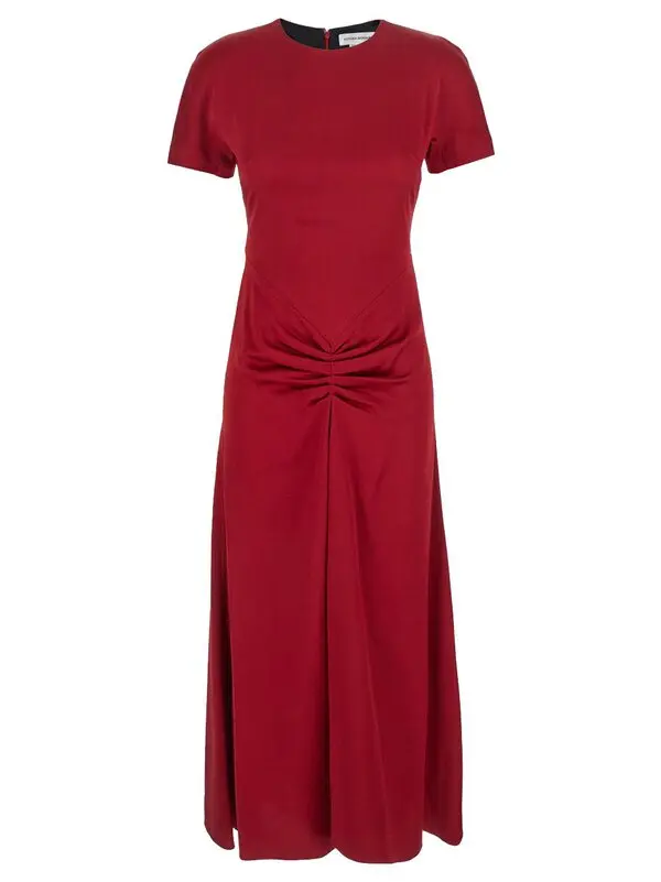Victoria Beckham Crewneck Midi Dress - Multicolor