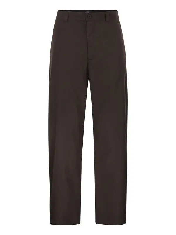 A.p.c. Essential Cotton Chino Trousers - Brown