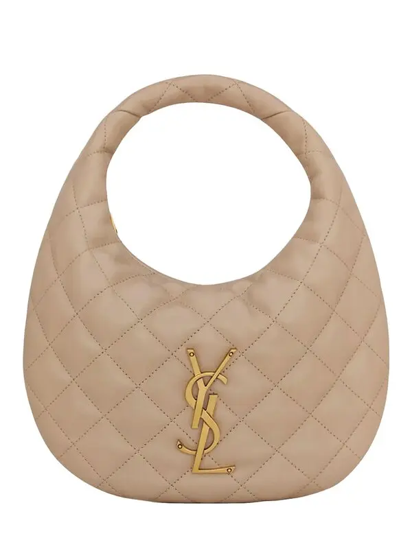 Saint Laurent Quilted Leather Handbag - Multicolor