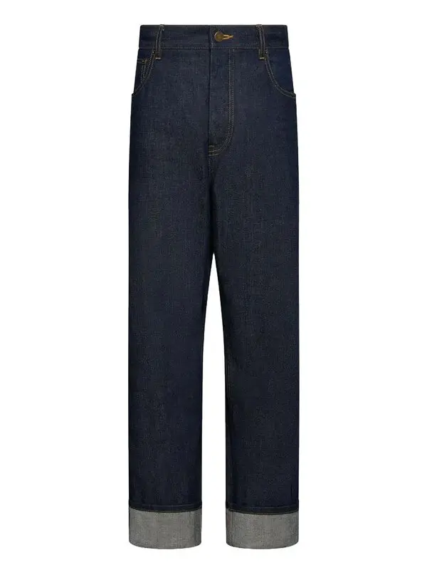 Thom Browne Denim Regular Straight-leg Jeans - Blue