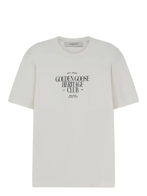 GOLDEN GOOSE Regular Cotton T-shirt - Multicolor