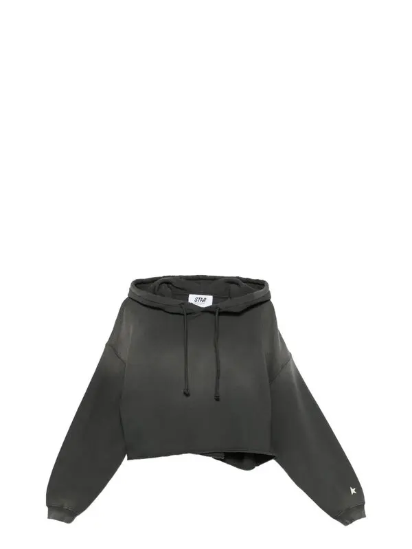 GOLDEN GOOSE Star Cropped Oversized Hoodie - Multicolor