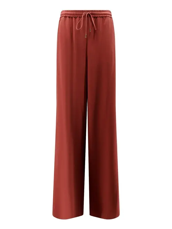 Max Mara Silk Wide Leg Trousers - Multicolor
